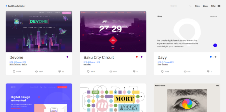 Top 13 Mind-Blowing Website Galleries to Inspire Your Design